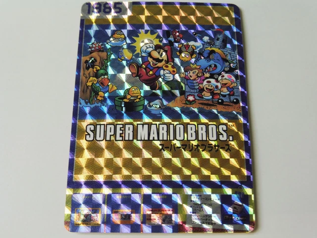 SUPER MARIO BROS. custom prism card video game EUR 6,90 - PicClick FR