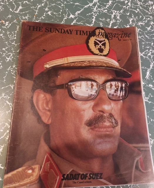 ANWAR SADAT EGYPT Suez Tom Driberg Rare SUNDAY TIMES Magazine 25 AUGUST ...