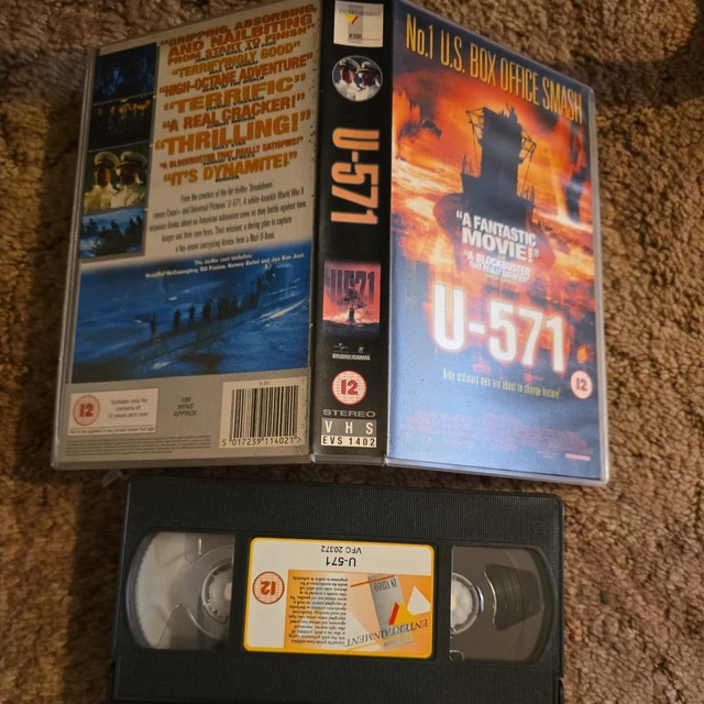 U-571 VHS VIDEO tape 1980s action adventure movie film Matthew ...