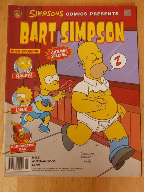 SIMPSONS COMICS PRESENTS Bart Simpson - Autumn Special ( Number 5 ) 2002 £5.00 - PicClick UK