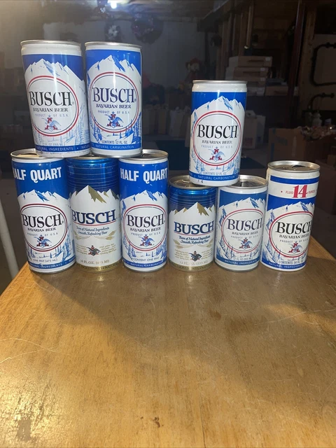 9 DIFFERENT VINTAGE Busch Beer Cans $27.00 - PicClick