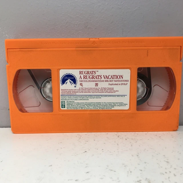 NICKELODEON RUGRATS A Rugrats Vacation VHS Video Tape Only Nick Jr RARE ...
