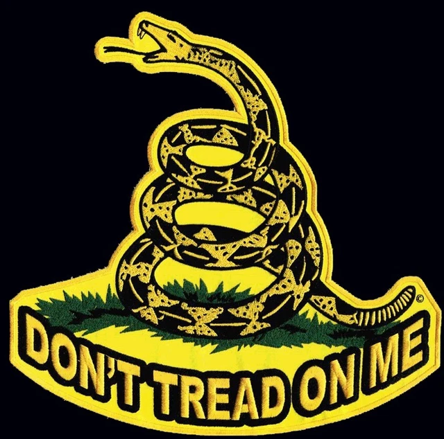 HARLEY DAVIDSON 12& Top Bottom Rocker With 10" Dont Tread Gadsden Back ...