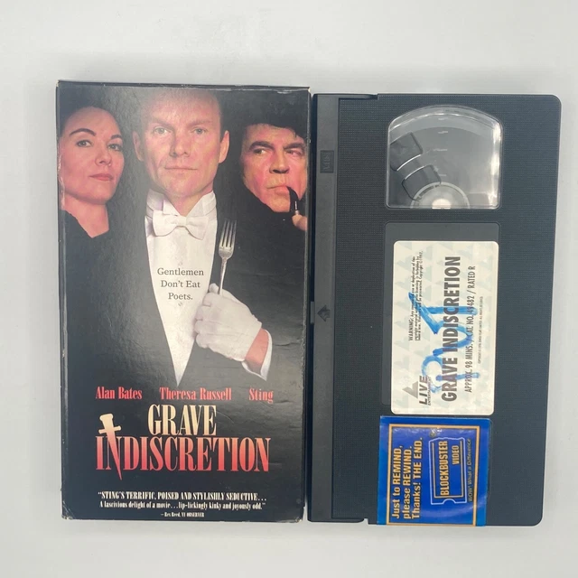 GRAVE INDISCRETION / The Grotesque (1995), VHS Movie, Live Ent (1997 ...