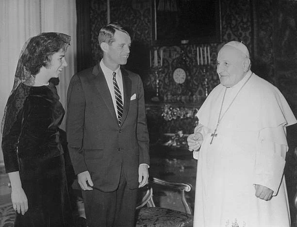 ATTORNEY GENERAL MRS Robert F Kennedy are received here by Pope- 1962 ...