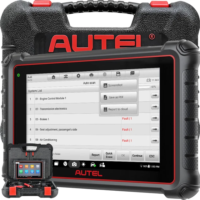 2025 AUTEL MAXICOM MK900 PRO Bidirectional Auto Diagnostic Scanner FCA ...