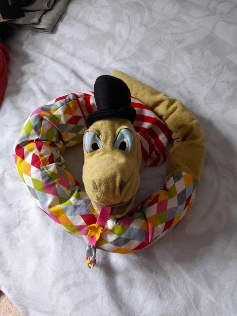 IKEA KLAPPER CIRCUS SNAKE HAND PUPPET Plush Circus Snake With Hat £15. ...