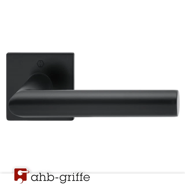 HOPPE TÜRGRIFF AMSTERDAM Rosette Schnellstift Plus schwarz matt BB ...