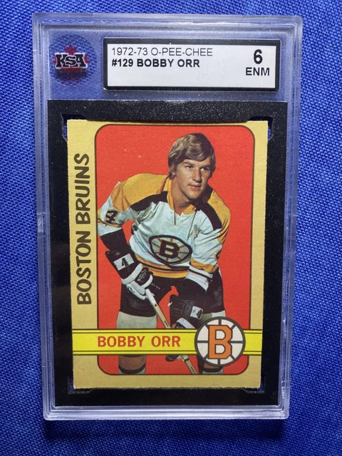 BOBBY ORR 1972-73 O-Pee-Chee OPC Boston Bruins NHL Hockey Card #129 KSA ...