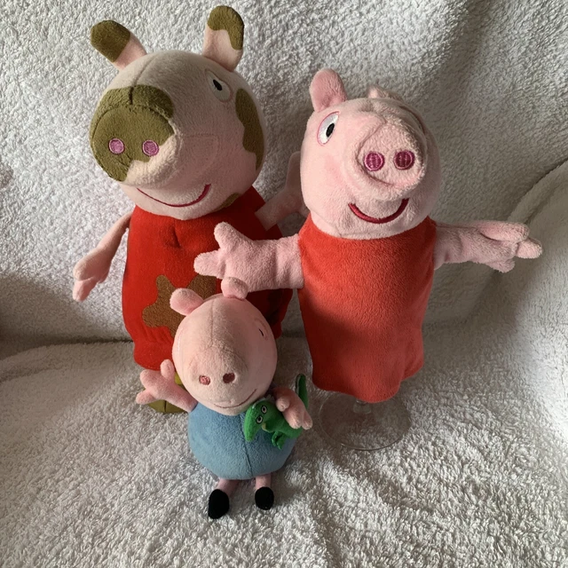 PEPPA PIG JUMPING In Muddy Puddles, Peppa Pig Glove Puppet & TY George ...