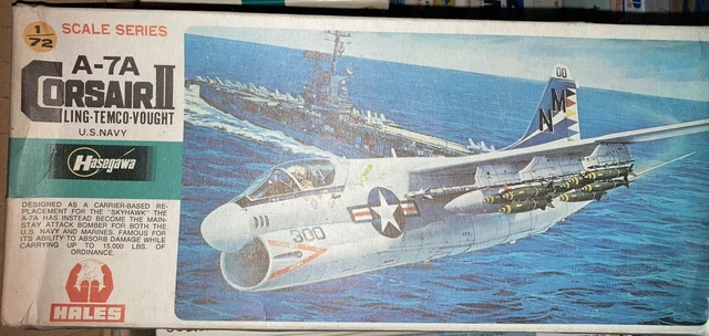 A7A CORSAIR II Ling Temco Vought Hasegawa 1/72 kit neuf, boite usagée ...