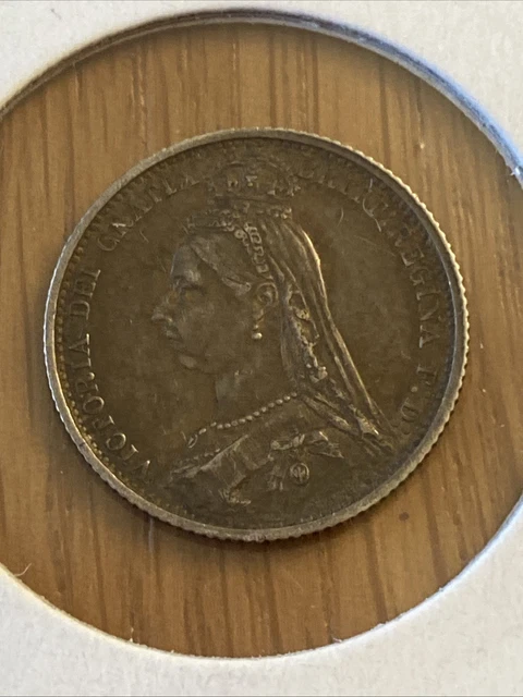 1887 QUEEN VICTORIA Silver Sixpence Coin £0.99 - PicClick UK