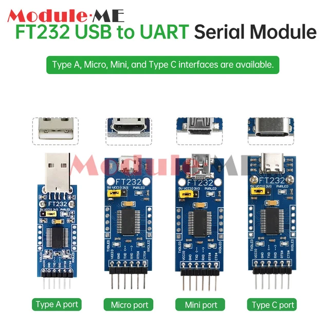 USB TO TTL FT232 Serial Adapter Communication Module FT232RL Chip For Arduino £4.79 - PicClick UK