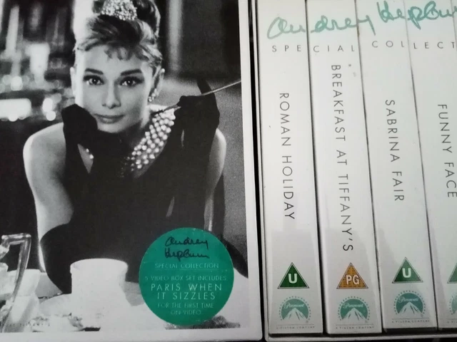 AUDREY HEPBURN SPECIAL Collection (VHS, 2000, Box Set) 5x Movies VHS ...