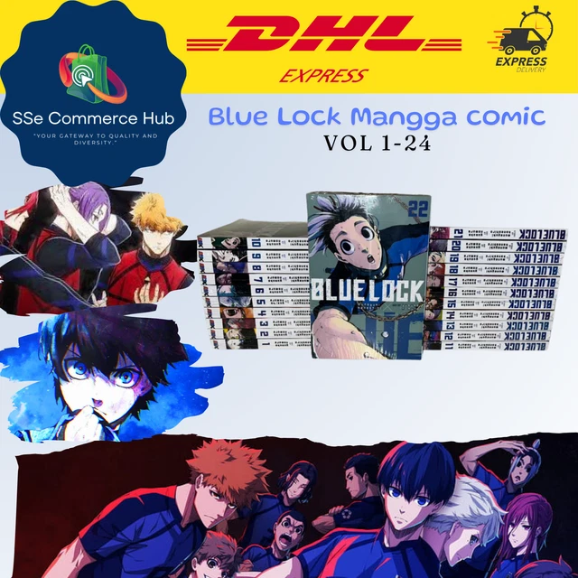 BLUE LOCK MANGGA Comic English Version Book Volume 1-24 set comic ...