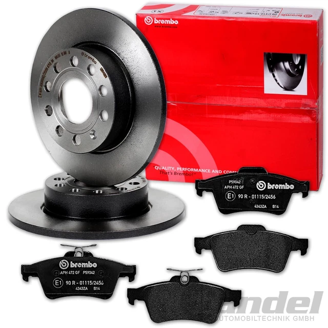 BREMBO BREMSSCHEIBEN 280MM + BELÄGE HINTEN passend für FORD FOCUS II MK2 + C-MAX EUR 77,90 ...