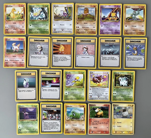 LOT 22 CARTES pokémon Wizard Set de Base Jungle Fossile Neo Genesis ...
