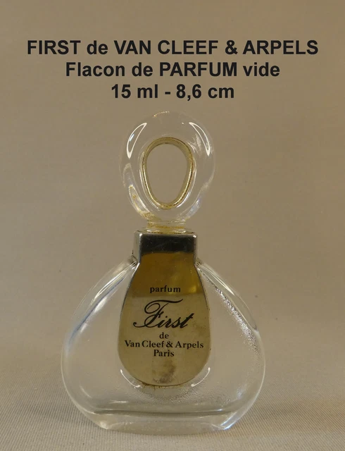 A24/ FLACON DE PARFUM vide FIRST de VAN CLEEF & ARPELS - 15 ML - 8,6 CM EUR 20,00 - PicClick FR