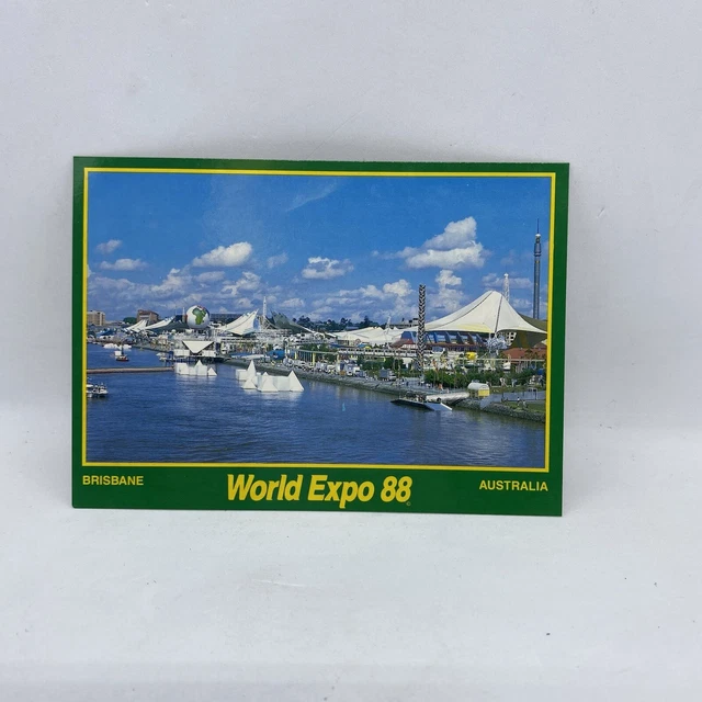 VINTAGE POSTCARD BRISBANE World Expo 88 1988 Queensland River $12.88 ...