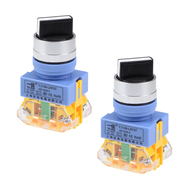ROTARY SELECTOR SWITCH 3 Positions 2NO Self-Lock Latching AC 440V 10A 2pcs $15.53 - PicClick AU