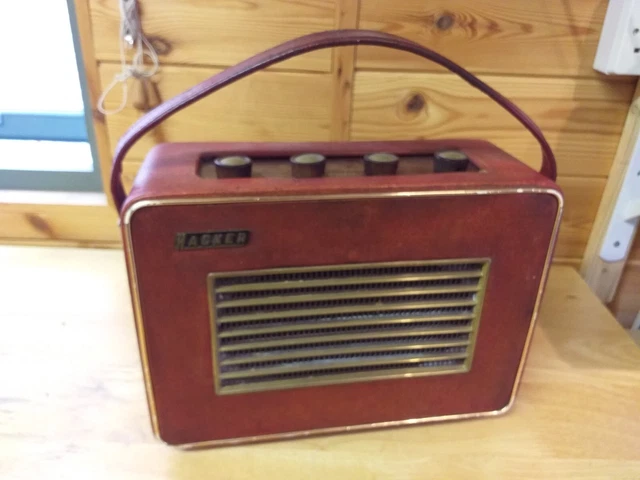 VINTAGE HACKER HERALD RP10 Transistor Radio 1960s Original cosmetics ...