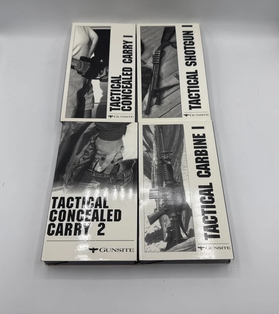 GUNSITE TACTICAL VHS Video Tape (NOT DVD) 4 pack £27.80 - PicClick UK