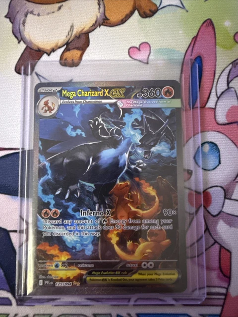 POKÉMON TCG PHANTASMAL Flames Mega Charizard X ex 125/094 SIR NM Read ...