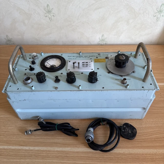 VINTAGE RADIO TEST Set Crystal Unit Quartz CT 554 Serial No 122 By ...