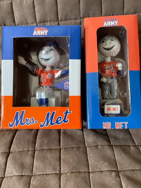 MASCOTTE MR. AND Mrs Met The 7 Line Army New York Mets 2019 & 2020 ...