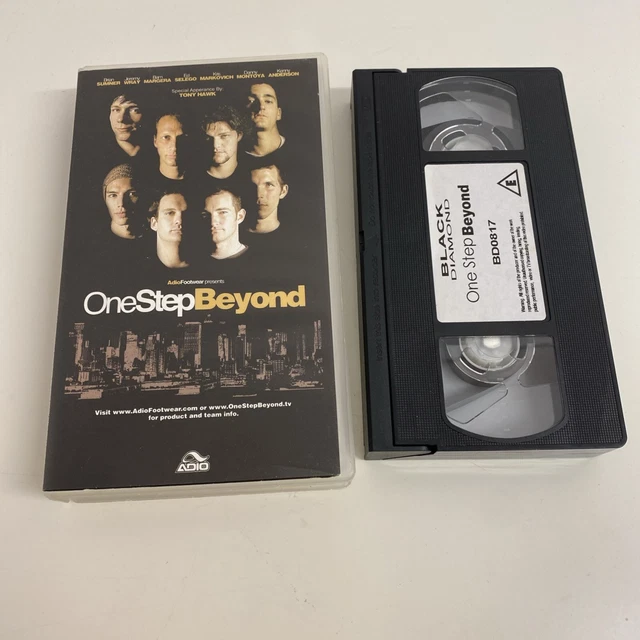 RARE 2001 VHS One Step Beyond Video ADIO Skateboarding Tony Hawk Bam ...