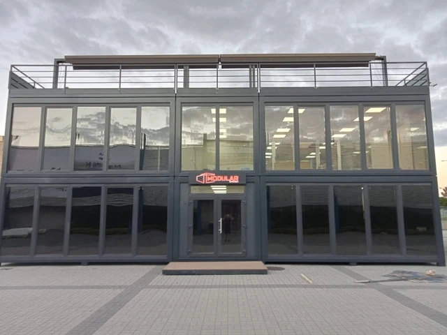 MODULAR BUILDING, PORTABLE Cabin, Two-storey Container Building, ISO ...