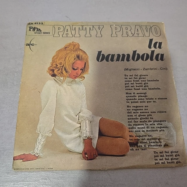 🎵 PATTY PRAVO 🎵 La Bambola Se C'e' L'amore 45 Italy Press EUR 2,00 ...