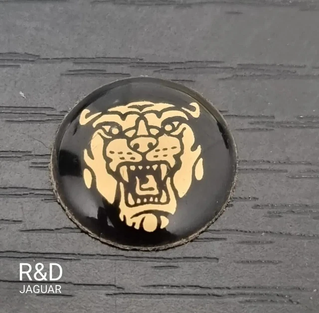 KEY BADGE (BLACK + GOLD) Jaguar XK8 XJ8 XJ6 XKR XJR 1994-2006 (X300 ...
