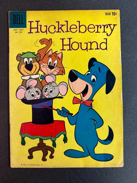 HUCKLEBERRY HOUND #990 Dell Four Color Comics 1st App Yogi Bear 1959 VG ...