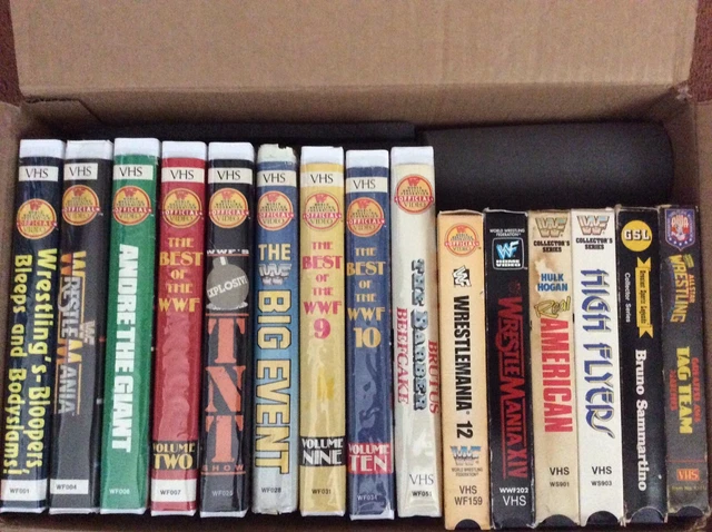 WWF WWE COLISEUM Video WCW NWA Bundle VHS Pack Wrestling LEGGI! Lotto B ...