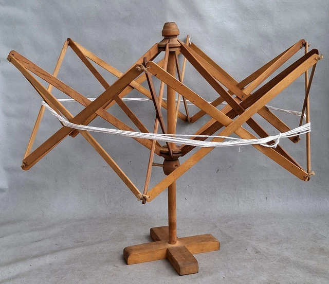UNIQUE ANTIQUE WOODEN Full Spinning String Spinner Mechanism $59.00 ...