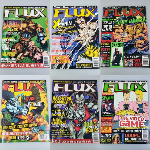 RARE FLUX MAGAZINE Lot Premiere Issues 1 2 3 4 5 & 7 - 1994 / 1995 LOOK ...