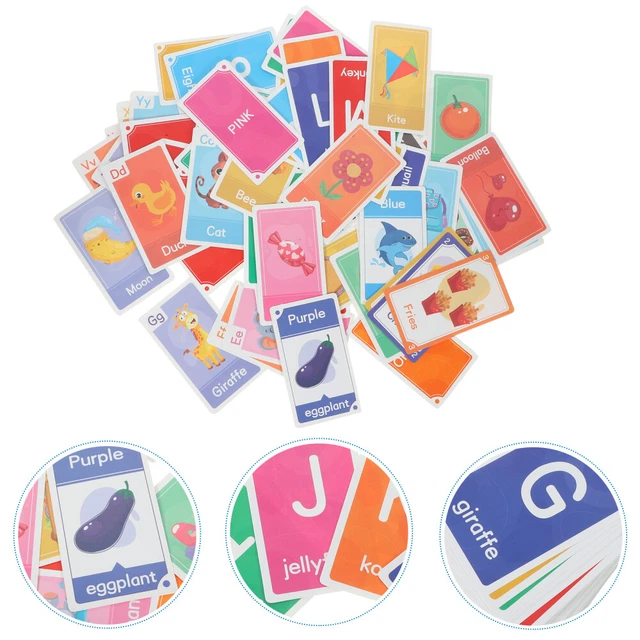 PRESCHOOL ALPHABET & Number Flash Cards for Kids EUR 10,17 - PicClick IT