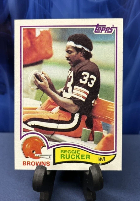CARTE DE FOOTBALL Reggie Rucker 1982 Topps #72 - Récepteur large marron ...