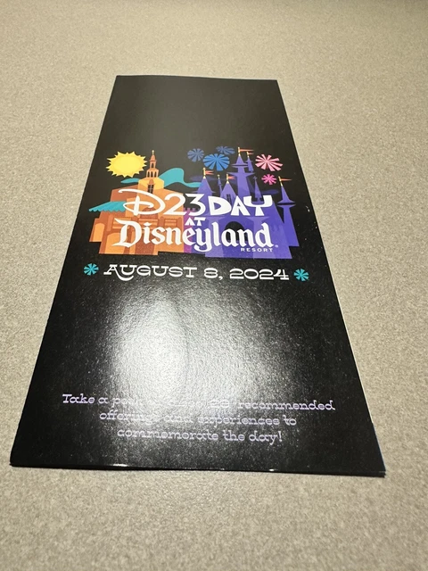 DISNEY D23 DAY At Disneyland 2024 Mickey Mouse Map Poster Limited ...