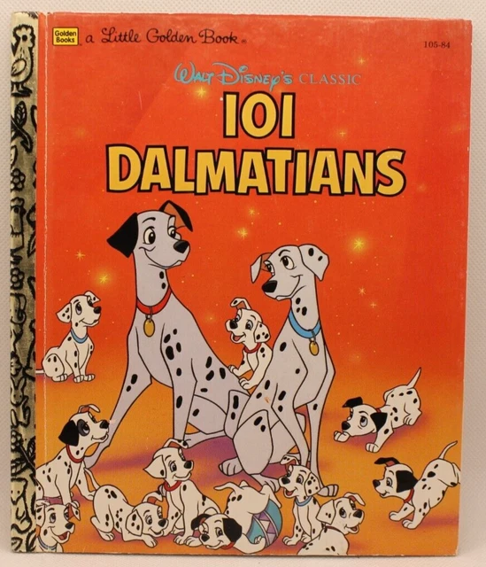DISNEY'S 101 DALMATIANS Little Golden Book Vintage 1995 Children's Book ...