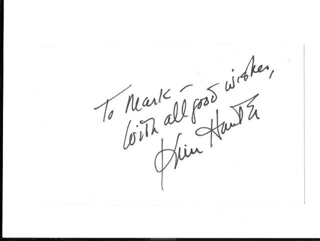 CELEBRITY AUTOGRAPH ON Card Hollywood Actress Actor KIM HUNTER £16.88 ...