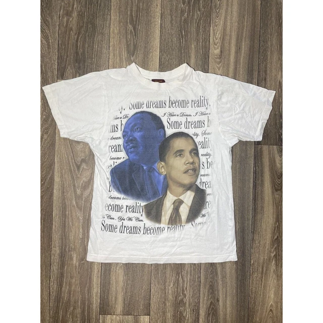 VINTAGE Y2K BARACK Obama Martin Luther King Jr. Rap Tee Style President ...