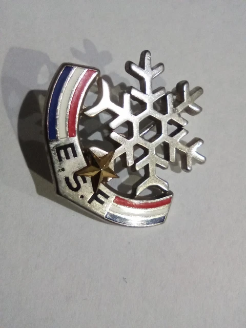 BROCHE MÉDAILLE FLOCON ESF École Ski Français 1 Étoile Decat 6 EUR 11 ...