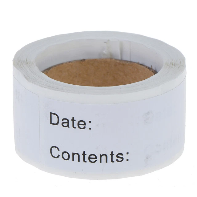 125XFOOD STORAGE LABELS Refrigerator Freezer Labels Adhesive Label I1 F ...