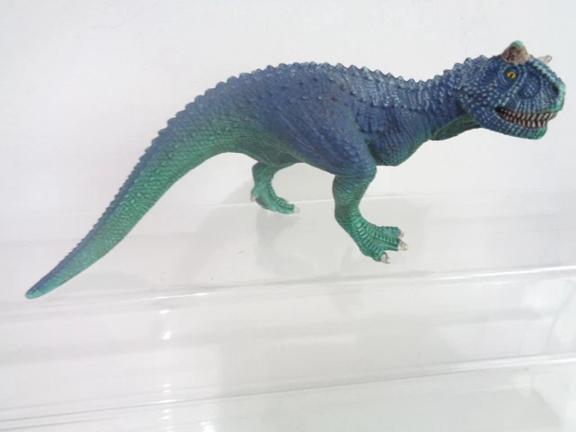 BLUE GREEN SMALL Carnotaurus Dinosaur Retired Figure Schleich 14547 ...