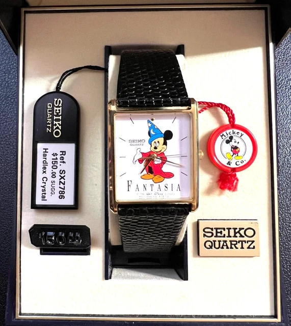 VINTAGE SEIKO DISNEY Mickey Mouse Tank Watch | Quartz | 1980s | New Old ...
