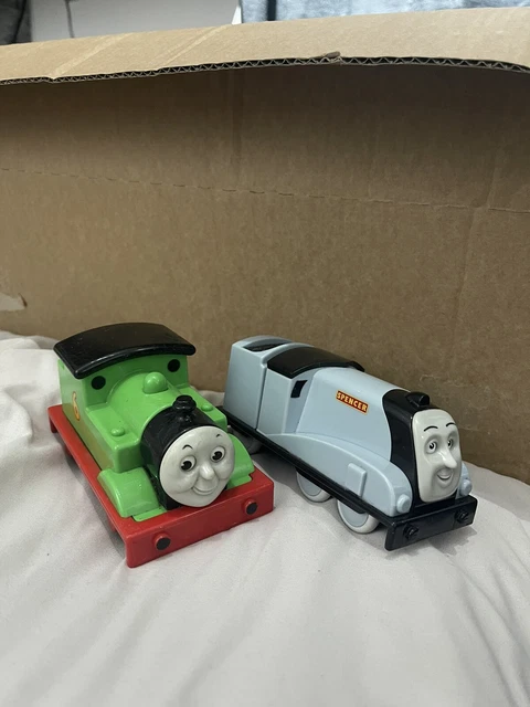 THOMAS THE TANK Engine: Golden Bear Percy (W/ Sound) & Spencer Push ...