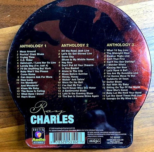 RAY CHARLES, ANTHOLOGIE, Blechbox 3-Disc Limitierte Edition 2008 EUR 10 ...
