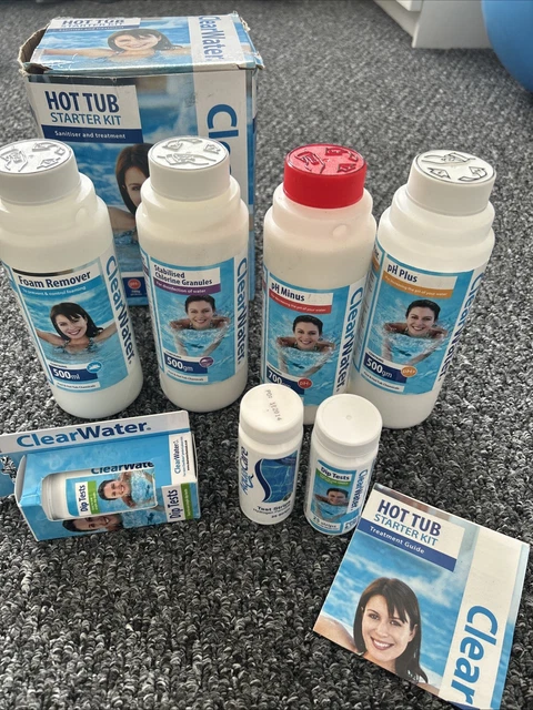 CLEARWATER POOL & Lay-Z-Spa, Hot Tub Starter Kit Set With 50 Extra Test ...